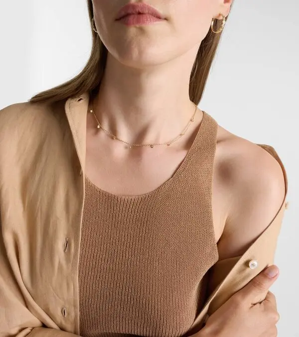 OCTAVIA ELIZABETH Micro Nesting Gem Diamond Necklace