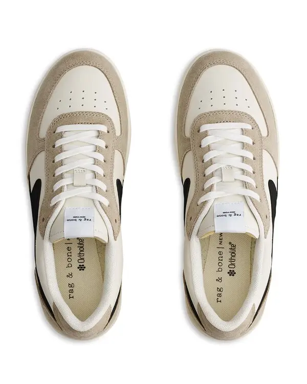 Rag & Bone Retro Court Lace Up Sneakers - Dove/sand