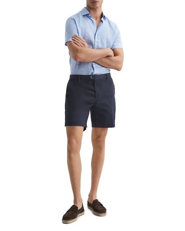 REISS Wicket Casual Chino Shorts - Navy