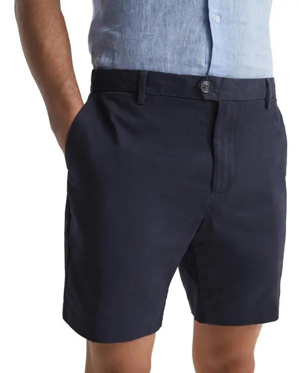 REISS Wicket Casual Chino Shorts - Navy