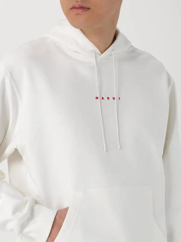 Marni Cotton Hoodie - White