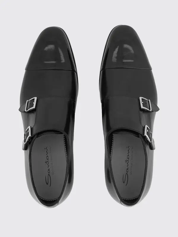 Santoni Monk Strap Shoes - Brown