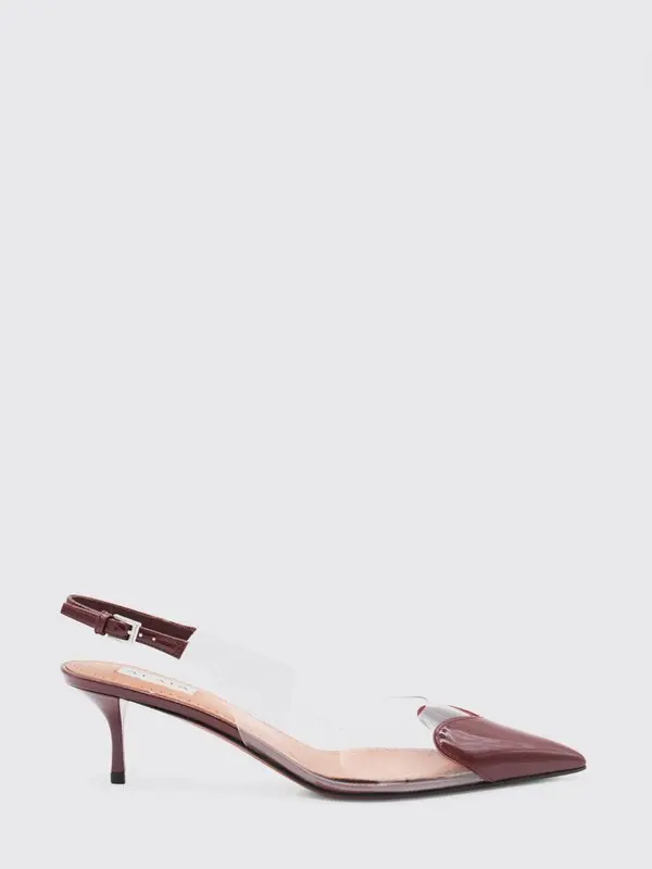 Alaïa Le Caur Slingback Court Shoes In Patent Leather And Pvc - Red
