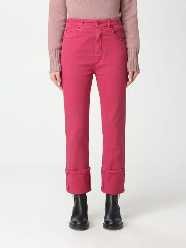 Max Mara Cotton Pants - Fuchsia