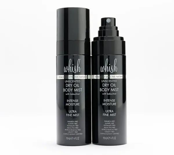 Whish Bakuchiol Dry Body Oil Mist Duo - One-color