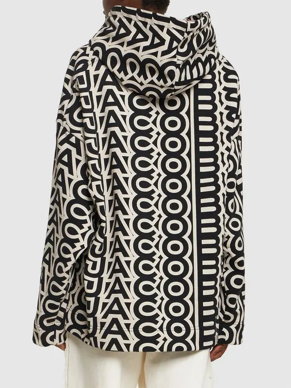 Marc Jacobs The Monogram Oversize Cotton Hoodie - Black,white