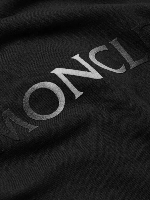 Moncler Logo-flocked Cotton-jersey Sweatshirt
