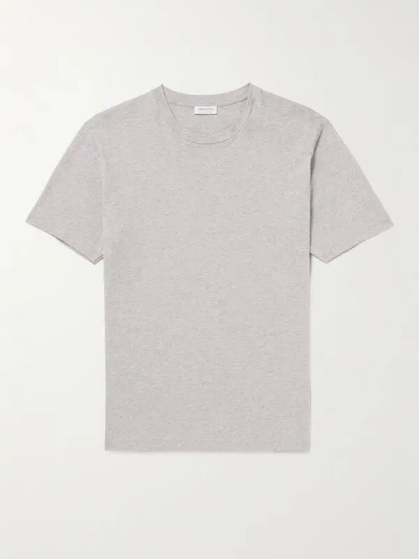 Sunspel Riviera Supima Cotton-jersey T-shirt - Gray