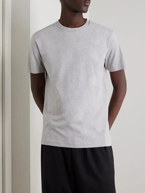 Sunspel Riviera Supima Cotton-jersey T-shirt - Gray