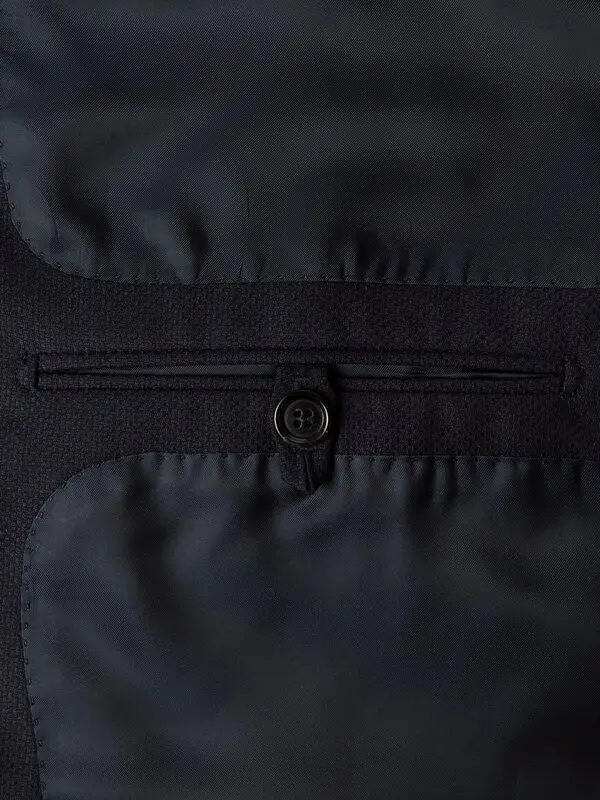 Zegna Wool-blend Blazer - Blue