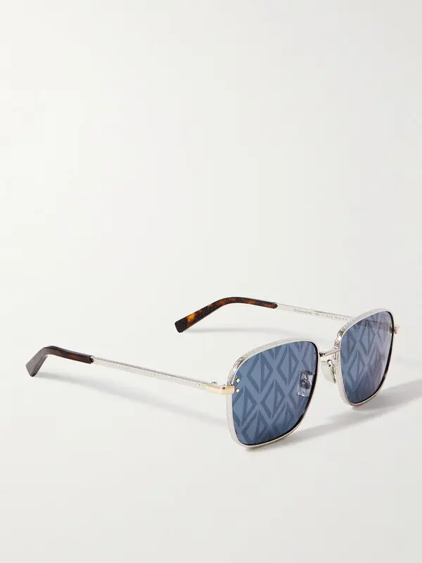 Dior Cd Diamond S4u D-frame Sunglasses - Silver