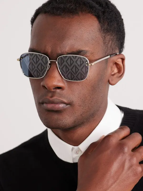 Dior Cd Diamond S4u D-frame Sunglasses - Silver