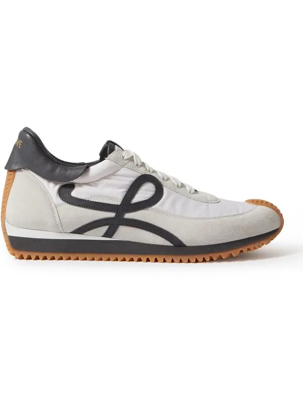 Loewe Flow Runner Leather-trimmed Sneakers