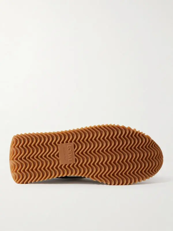 Loewe Flow Runner Leather-trimmed Sneakers
