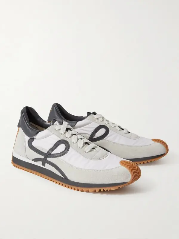 Loewe Flow Runner Leather-trimmed Sneakers
