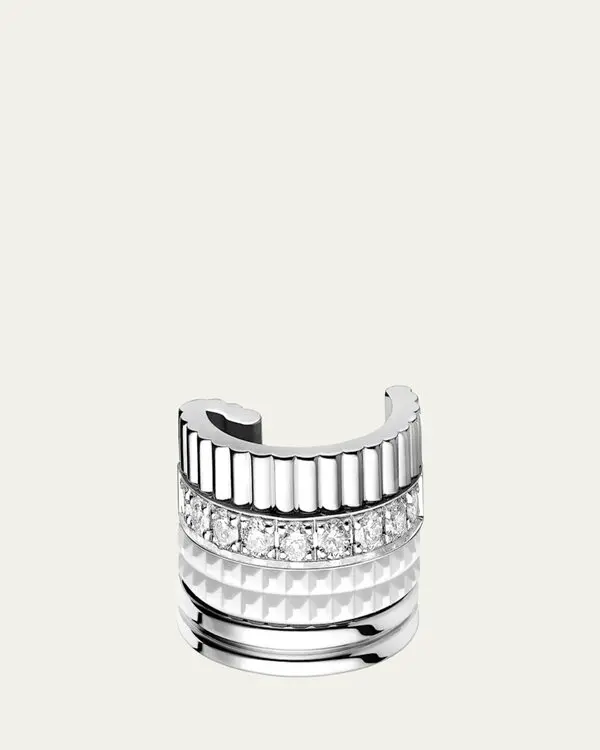 Boucheron Quatre Double White Edition Single Clip Earring