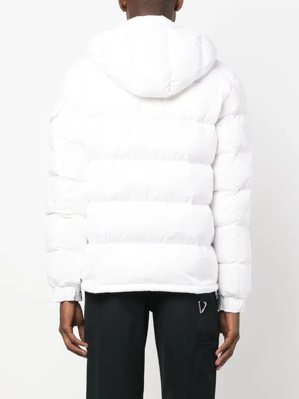 Moncler Maya Hooded Puffer Jacket - White