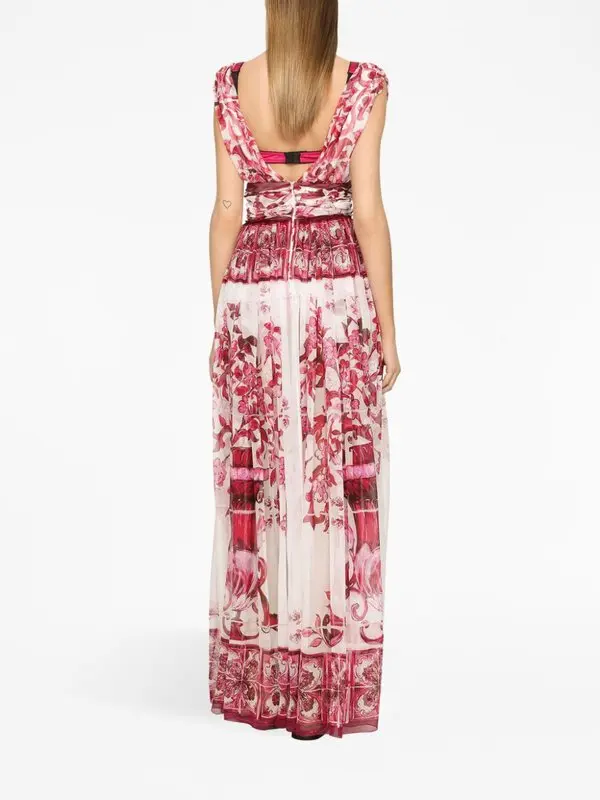 Dolce & Gabbana Majolica-print Maxi Dress