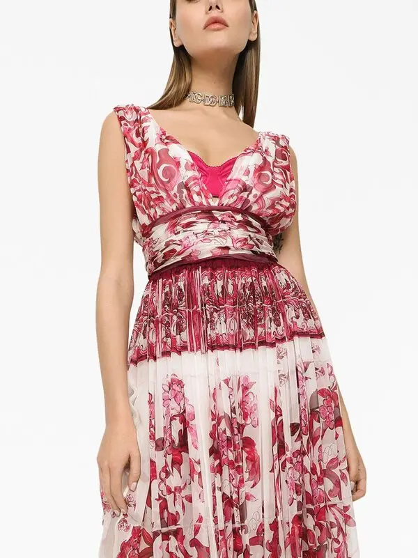 Dolce & Gabbana Majolica-print Maxi Dress