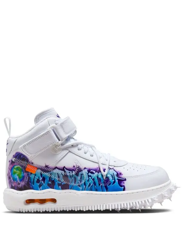 Nike X Off White Air Force 1 Lace-up Sneakers