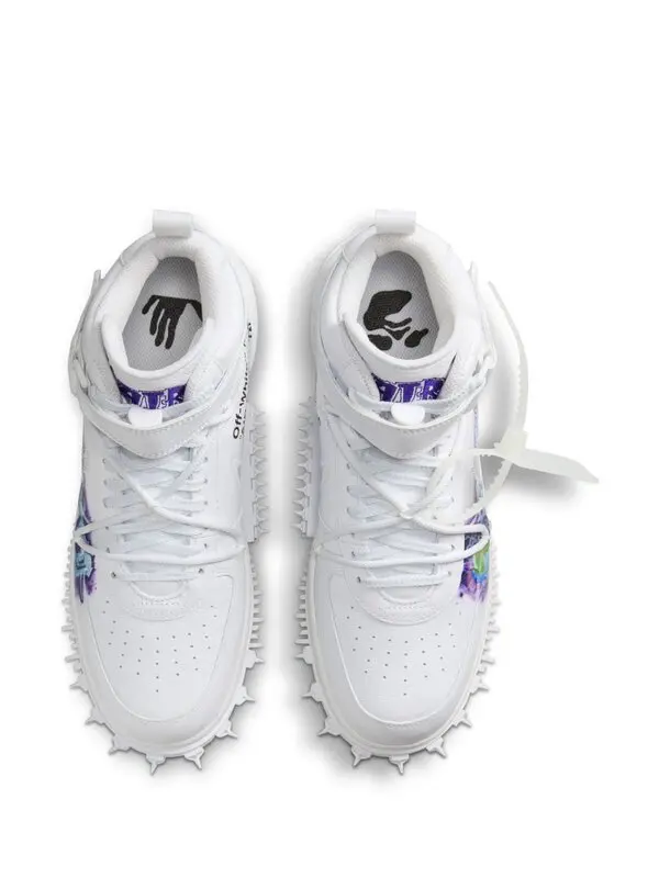 Nike X Off White Air Force 1 Lace-up Sneakers