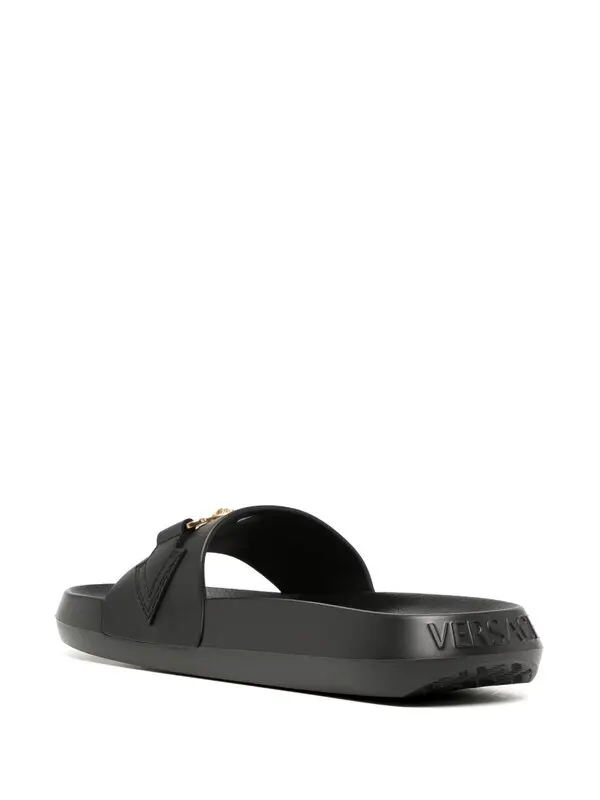 Versace Medusa-plaque Embellished Slides