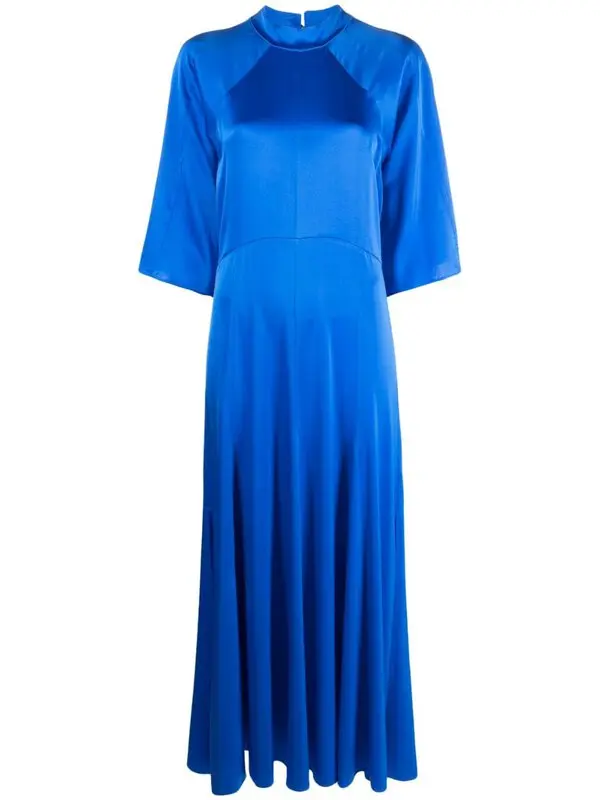 FORTE_FORTE Raglan-sleeved Silk Dress