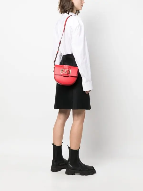 Moschino Heart-plaque Crossbody Bag