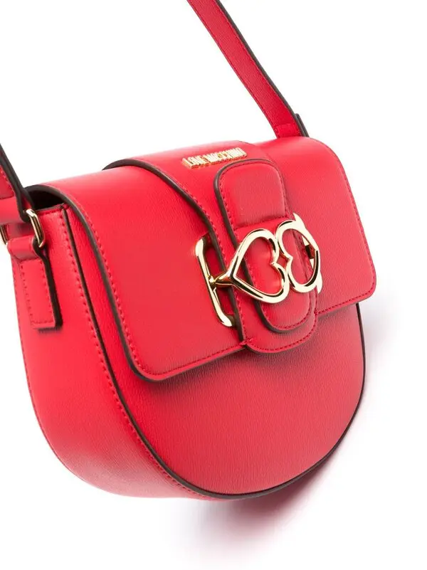 Moschino Heart-plaque Crossbody Bag