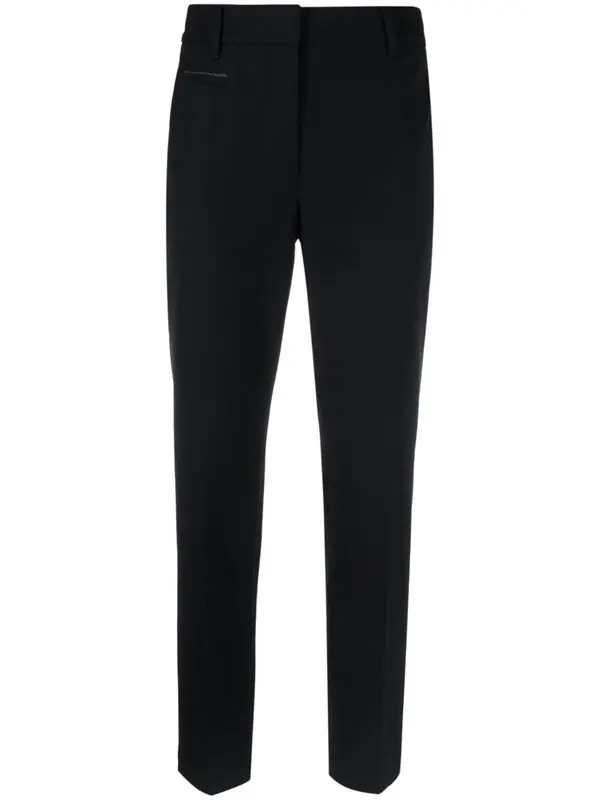 Brunello Cucinelli High-waisted Straight-leg Trousers