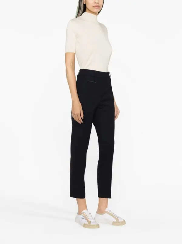 Brunello Cucinelli High-waisted Straight-leg Trousers
