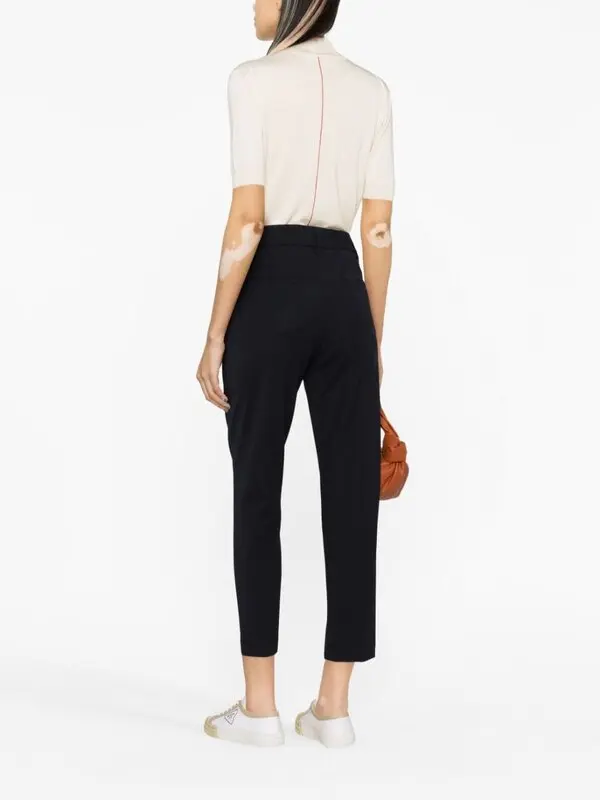 Brunello Cucinelli High-waisted Straight-leg Trousers