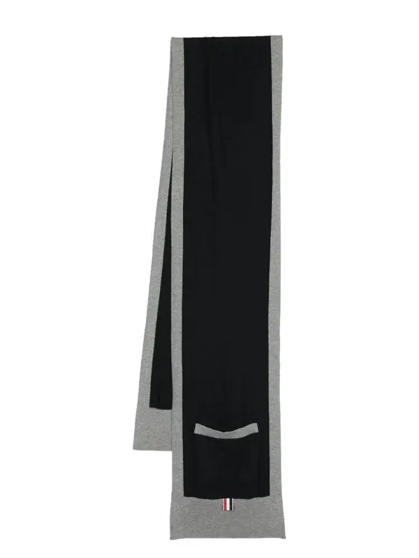 Thom Browne 4-bar Stitch Pocket Scarf - Blue