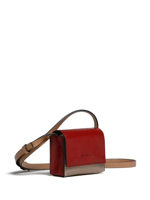 Marni Colour-block Leather Crossbody Bag