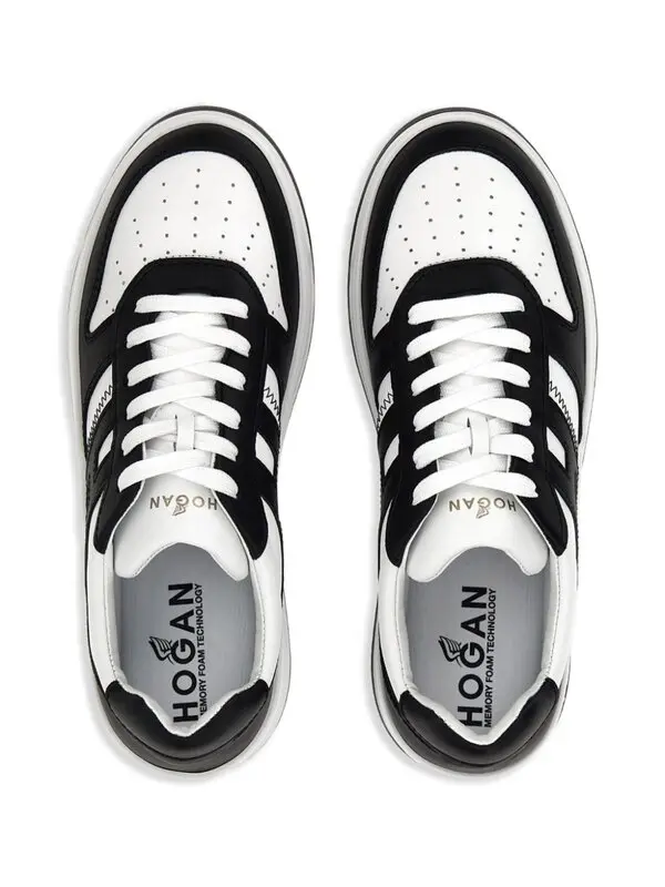 Hogan H630 Perforated Low-top Sneakers - Black