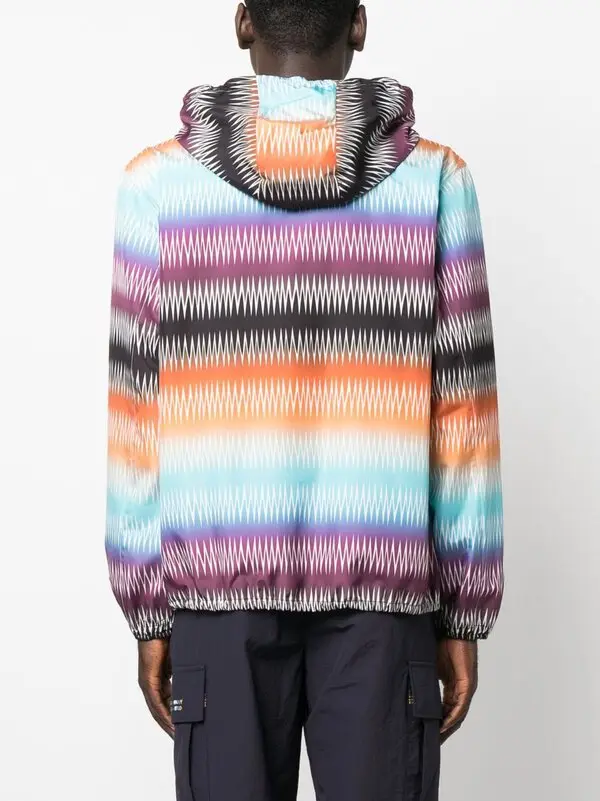 Missoni Gradient Zigzag-print Hooded Jacket