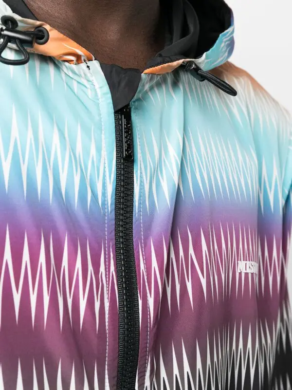 Missoni Gradient Zigzag-print Hooded Jacket