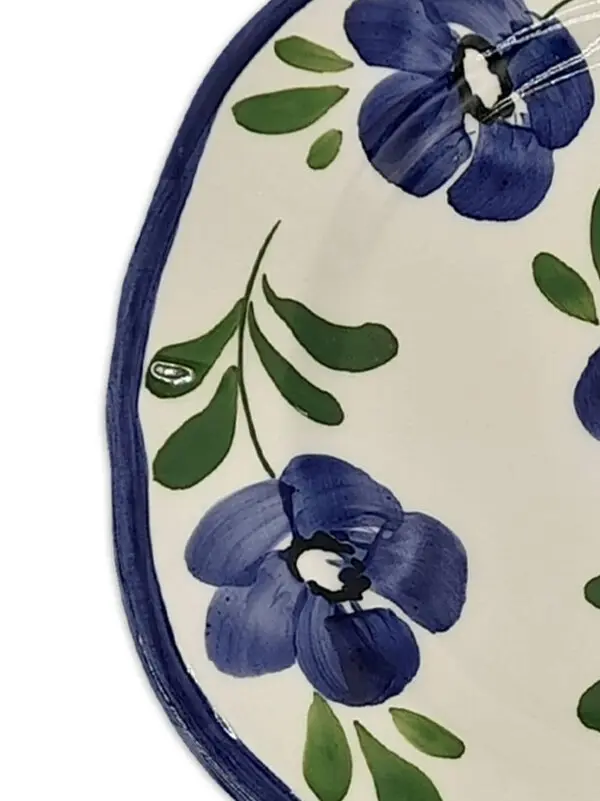 LES-OTTOMANS Floral-print Ceramic Plate