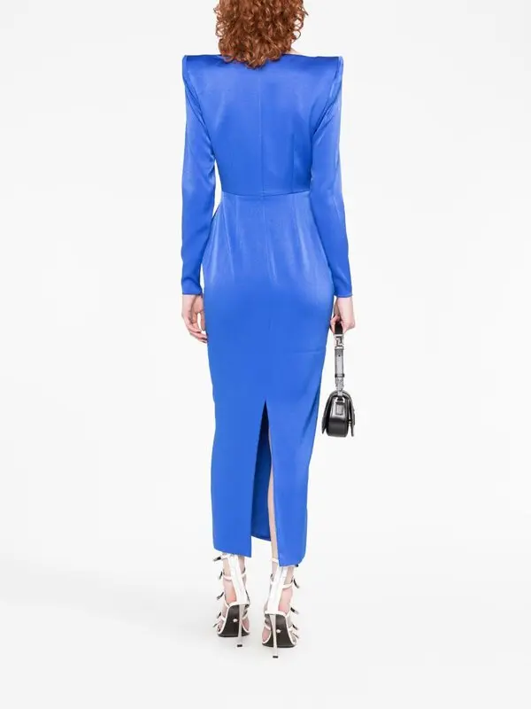 Alex Perry Linden Satin Midi Dress