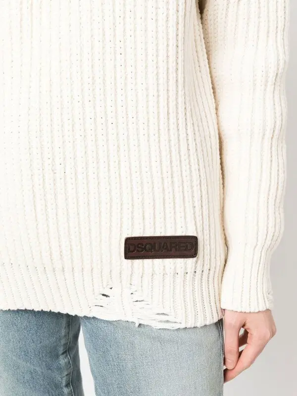 Dsquared2 Distressed Roll-neck Jumper