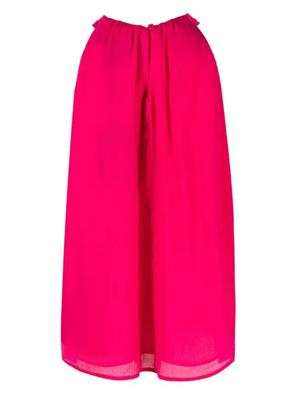 Dkny Halterneck Georgette Blouse - Pink