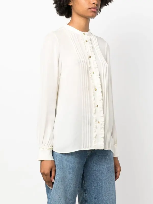 Michael Kors Ruffled Buttoned Shirt