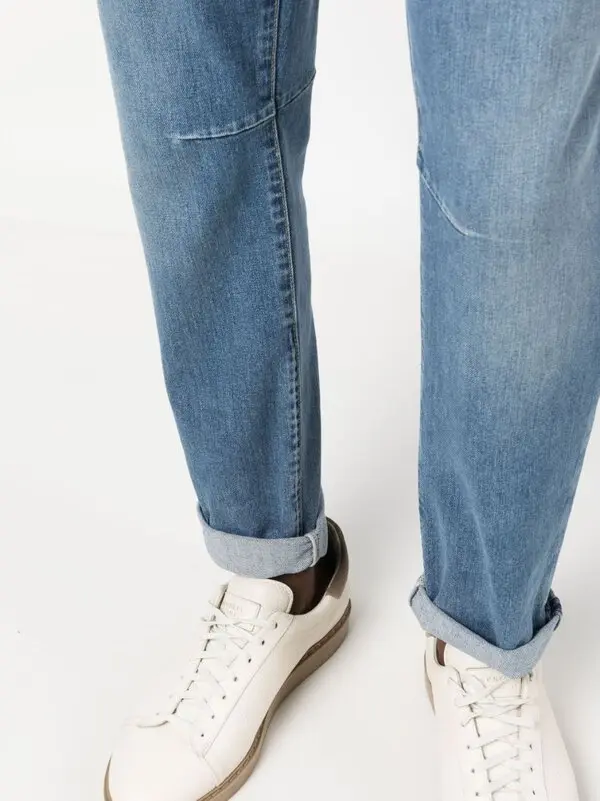 Brunello Cucinelli Low-rise Tapered-leg Jeans