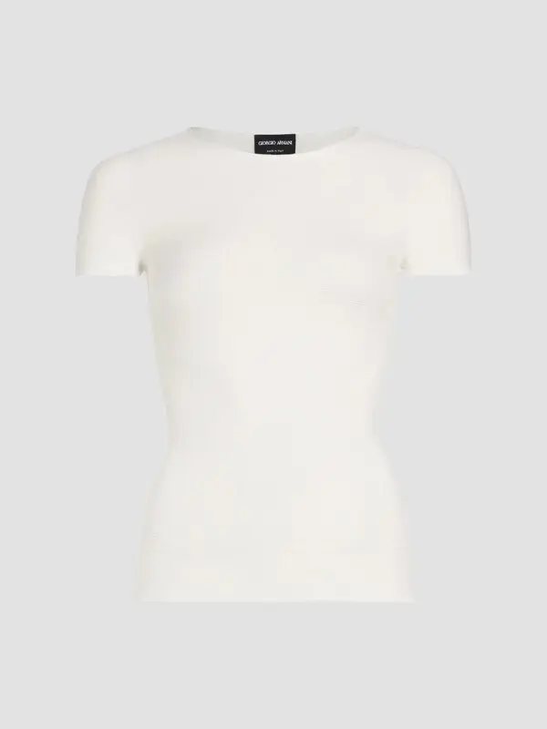 Giorgio Armani Cap-sleeve Knit Tee