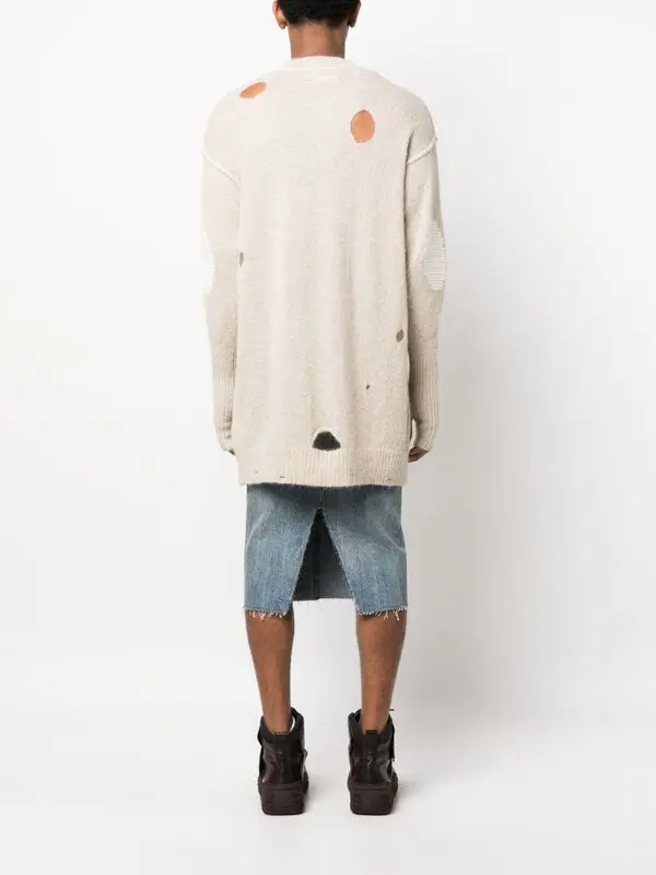 MAISON MARGIELA Distressed-effect Knitted Jumper