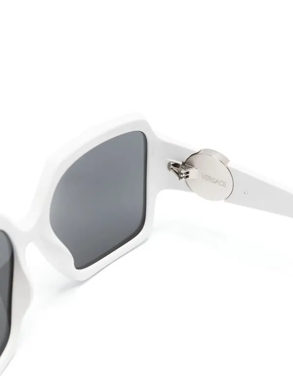 Versace Medusa Plaque Square Frame Sunglasses
