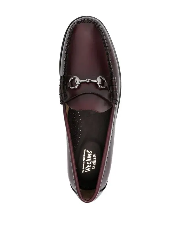 G.H.BASS Weejuns Lincoln Horsebit Loafers - Red