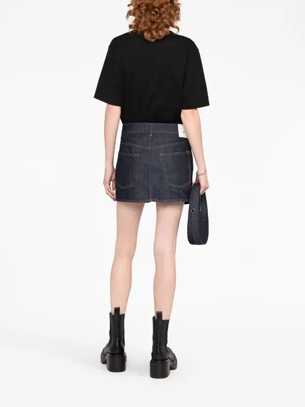 Coperni Denim Wrap Miniskirt - Blue