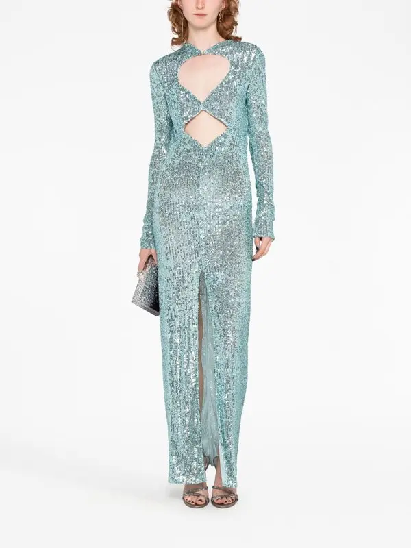 Nervi Sequin-embellished Maxi Dress