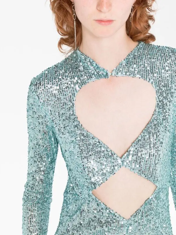 Nervi Sequin-embellished Maxi Dress